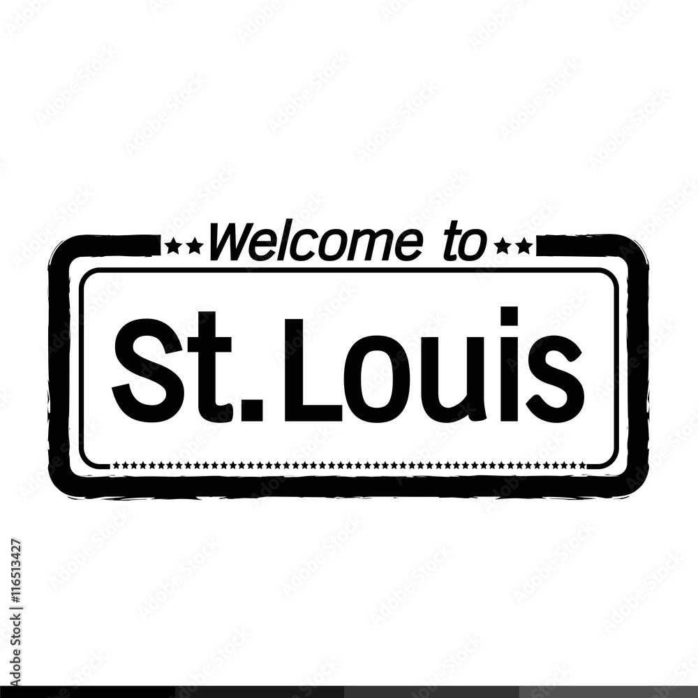 Welcome to St. Louis City illustration design Stock Vector | Adobe Stock