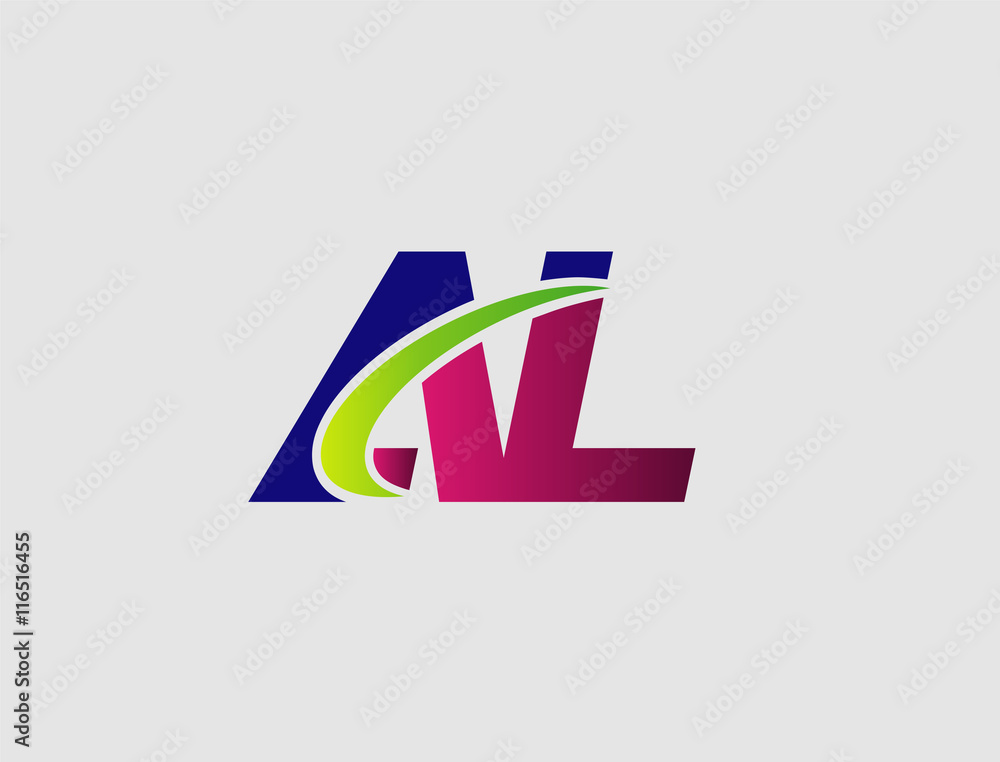 Letter a and L logo vector Stock Vector | Adobe Stock