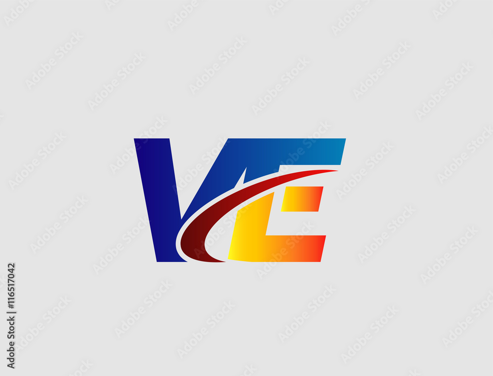 Ve logo Stock Vector | Adobe Stock
