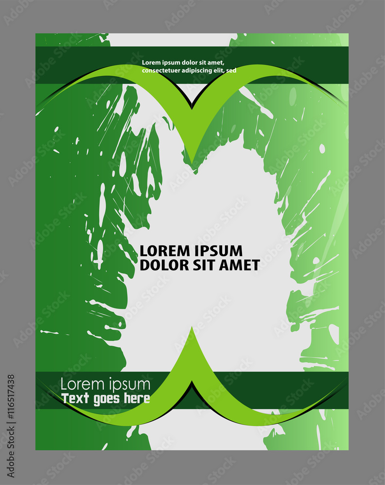 Flyer design content background. Vector illustration. Design layout ...