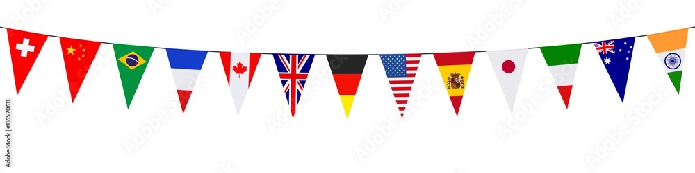 International Flags Banner