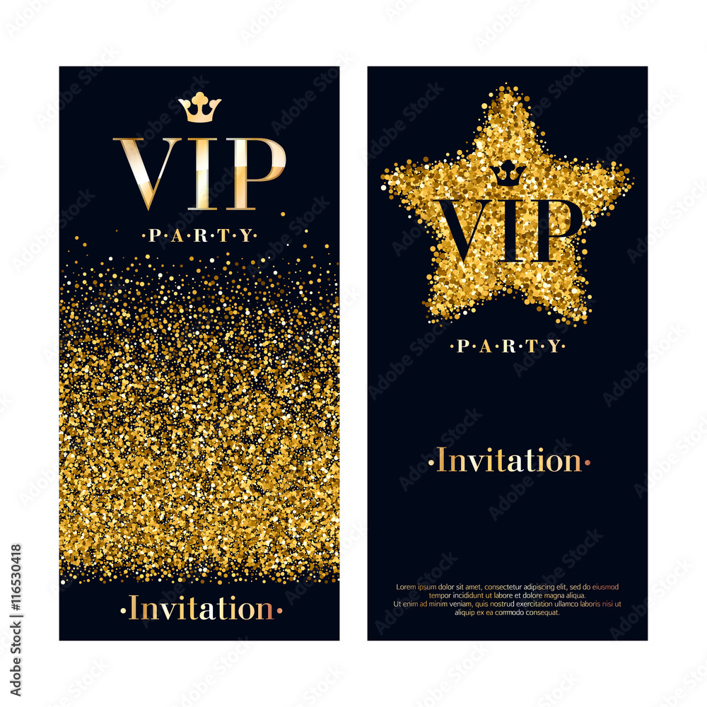 VIP invitation card premium design template. Stock Vector | Adobe Stock