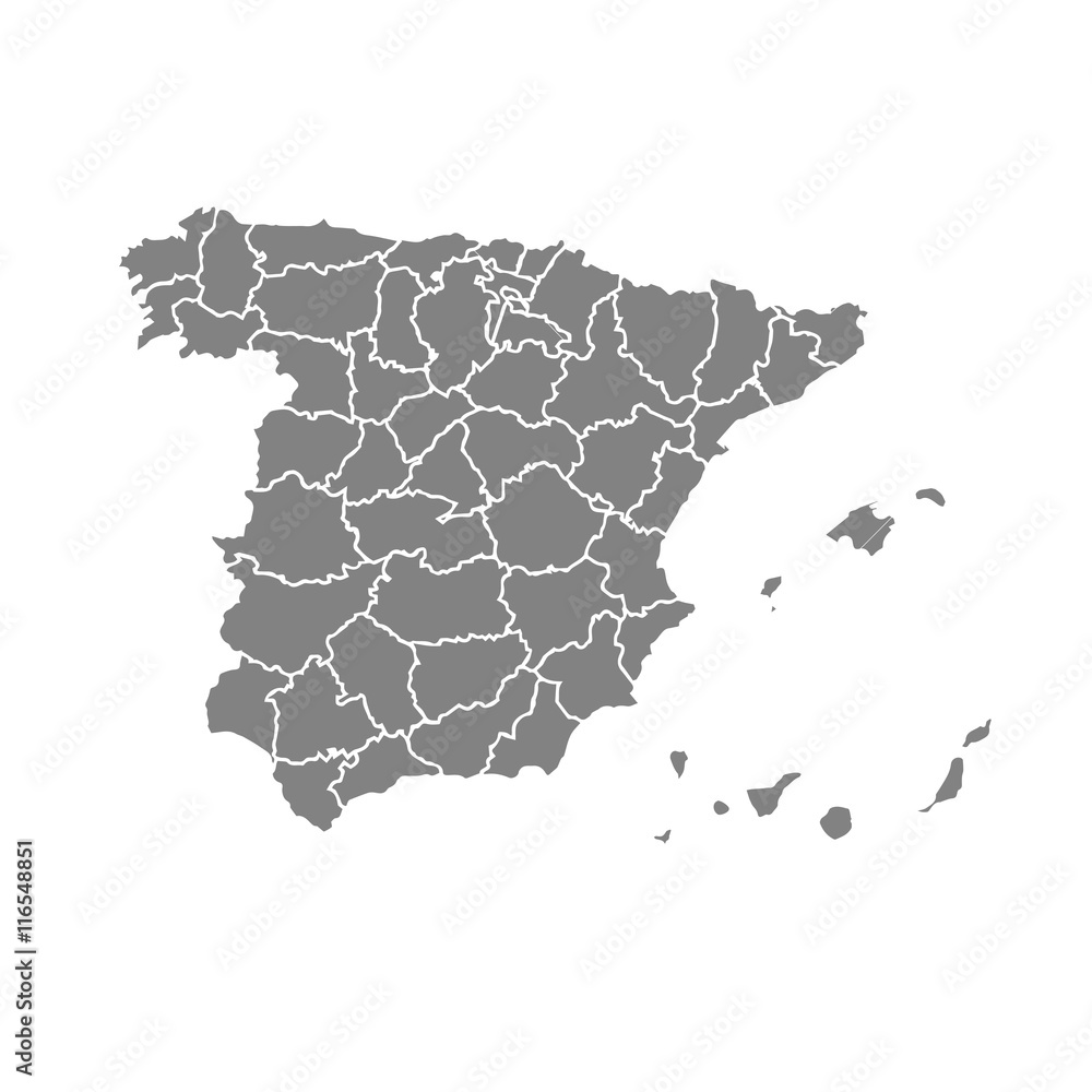 Map of Spain Stock Vector | Adobe Stock