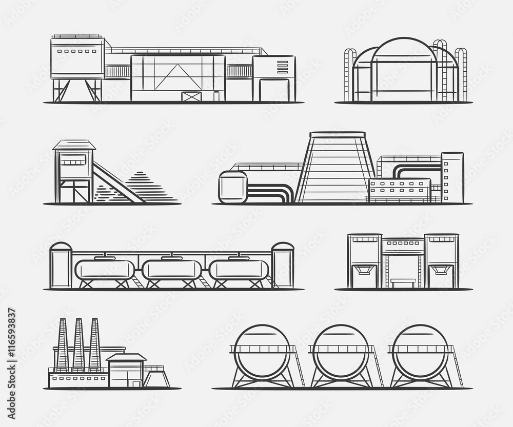 Factory Building Drawing