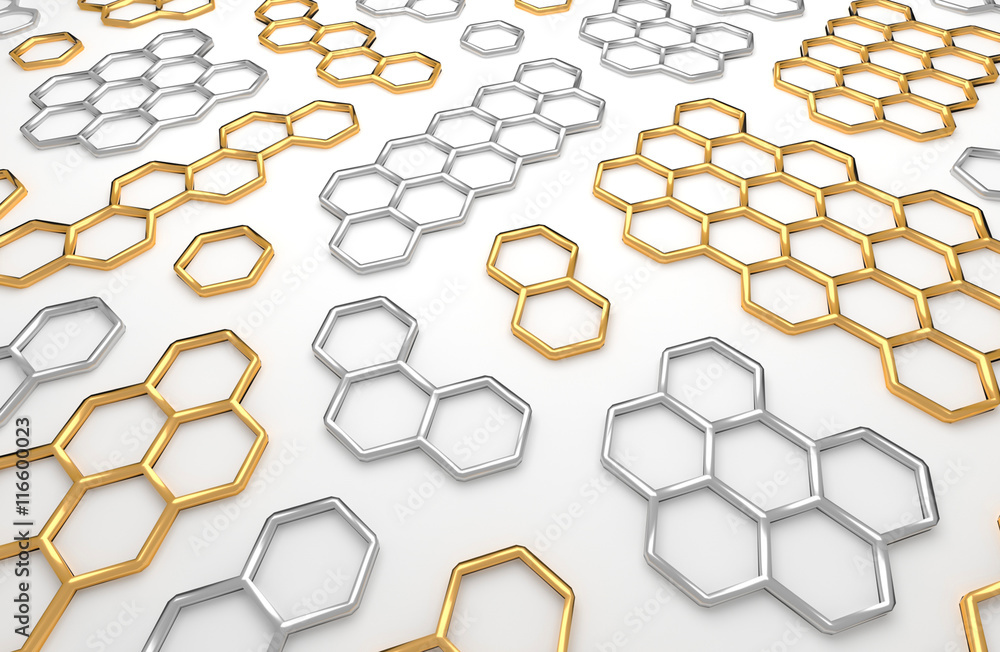 3D abstract honeycomb background Stock Illustration | Adobe Stock