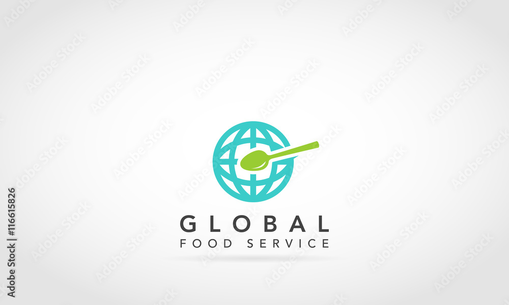 Global Food Provider Logo Stock Vector | Adobe Stock