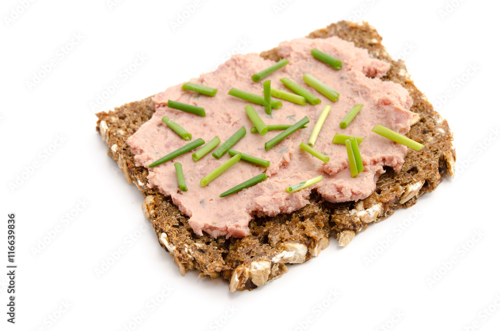 Leberwurstbrot Stock-Foto | Adobe Stock