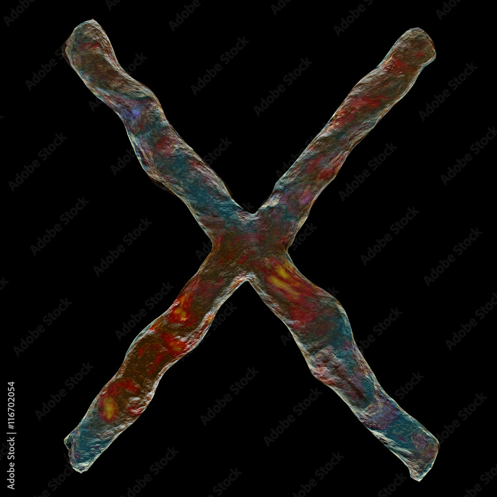 3D render bacteria virus in random color isolated on black background ...