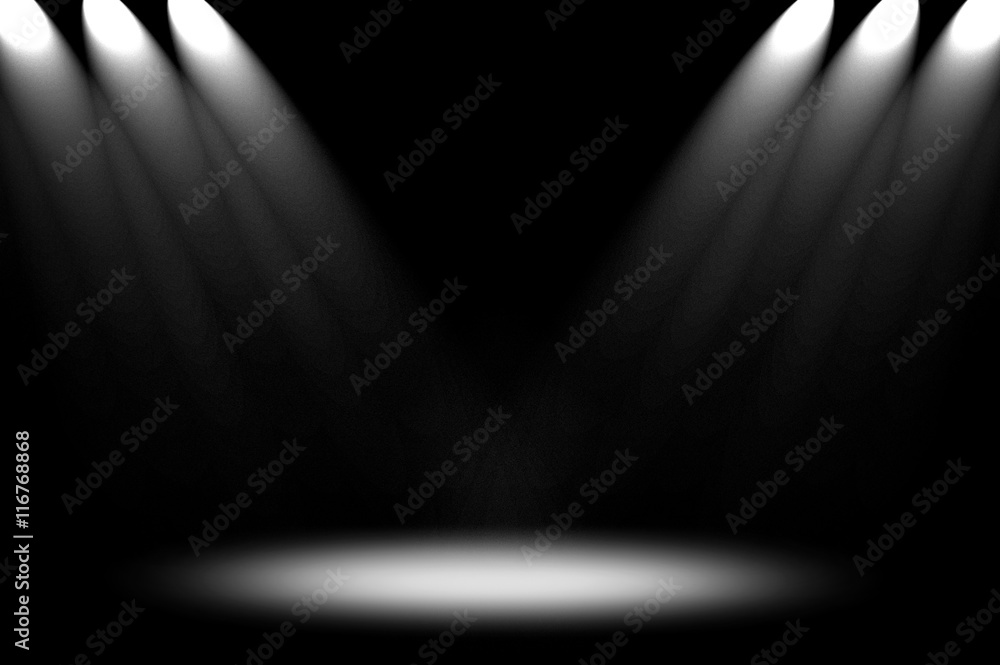 dark interior with spotlight background Stock Illustration | Adobe Stock