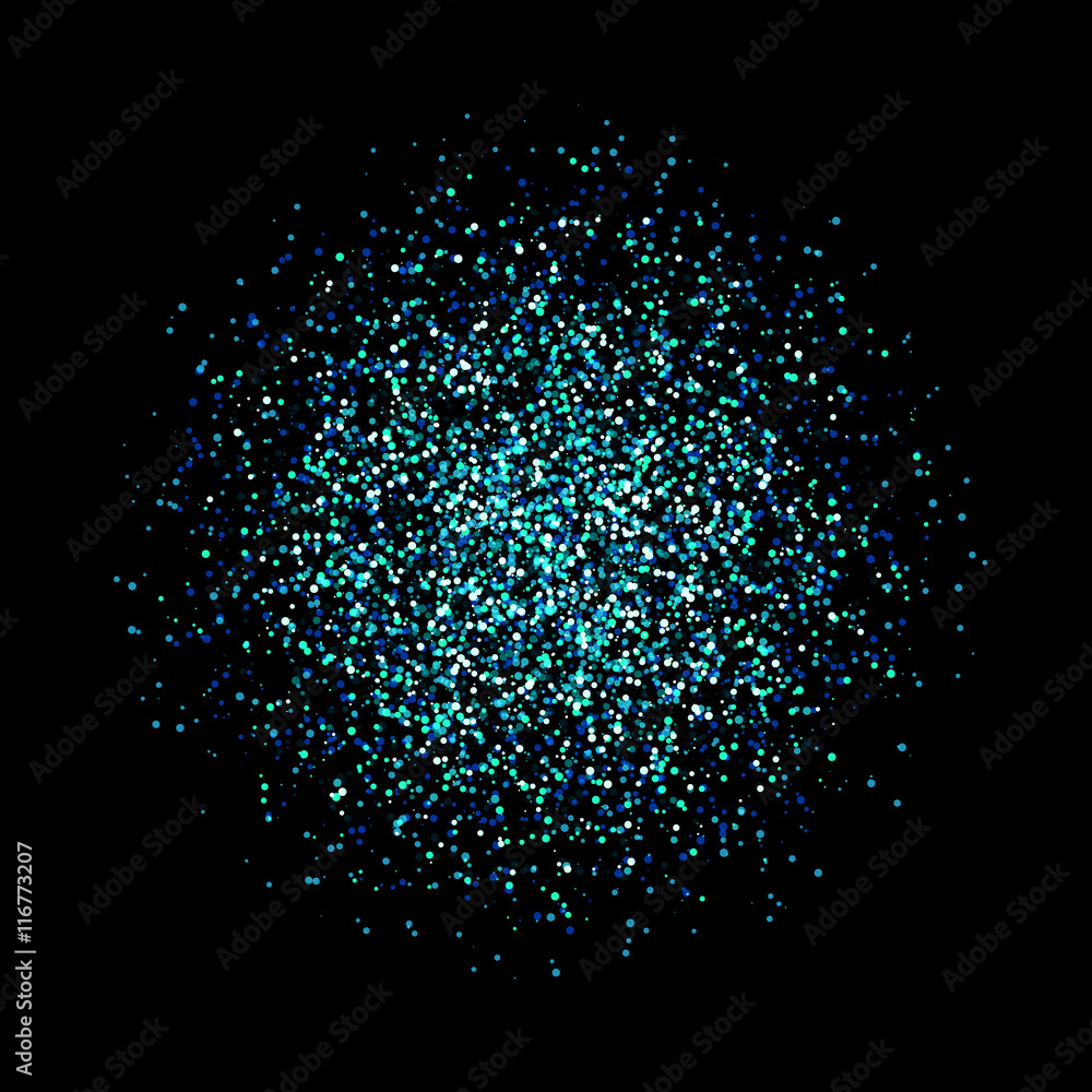 Blue Green Glitter Background
