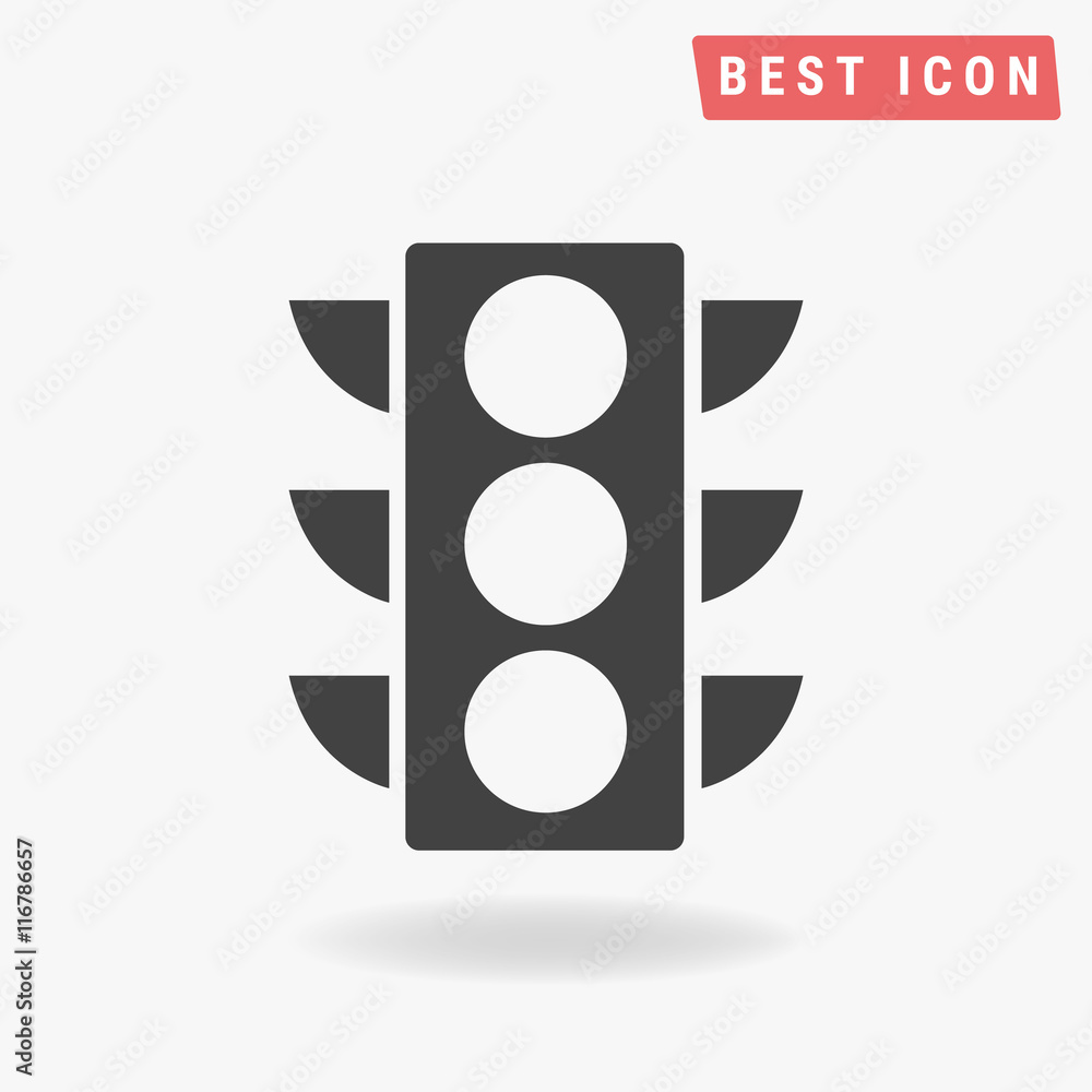 traffic light Icon Vector. Stock Vector | Adobe Stock