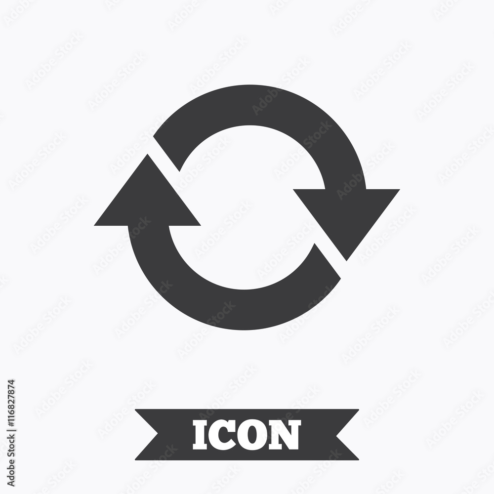 Rotation icon. Repeat symbol. Refresh sign. Stock Vector | Adobe Stock