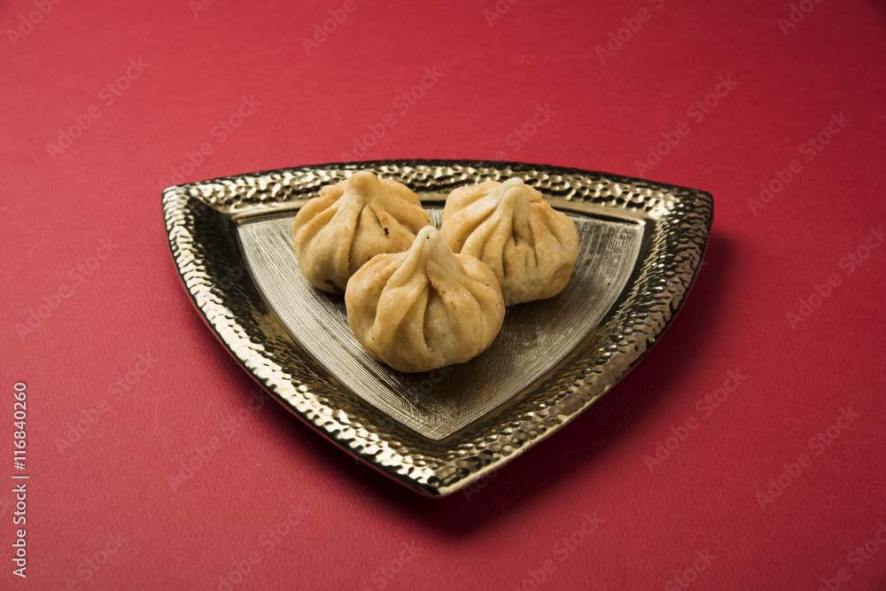 maharashtrian festival food, sweet modak, made up of coconut Stock-Foto ...