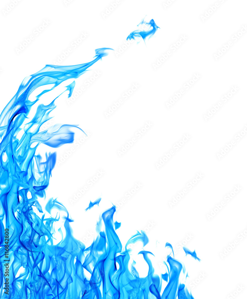 dark blue flame corner isolated on white Stock Photo | Adobe Stock