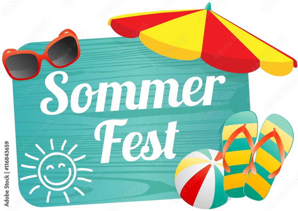 Sommerfest Stock-Vektorgrafik | Adobe Stock