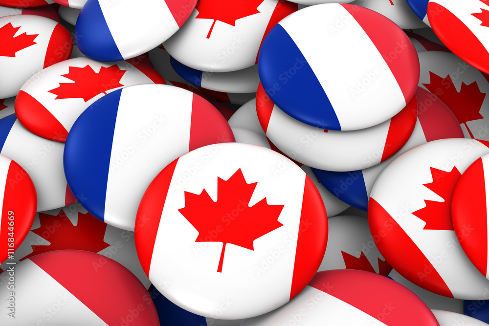 French Canadian Flag