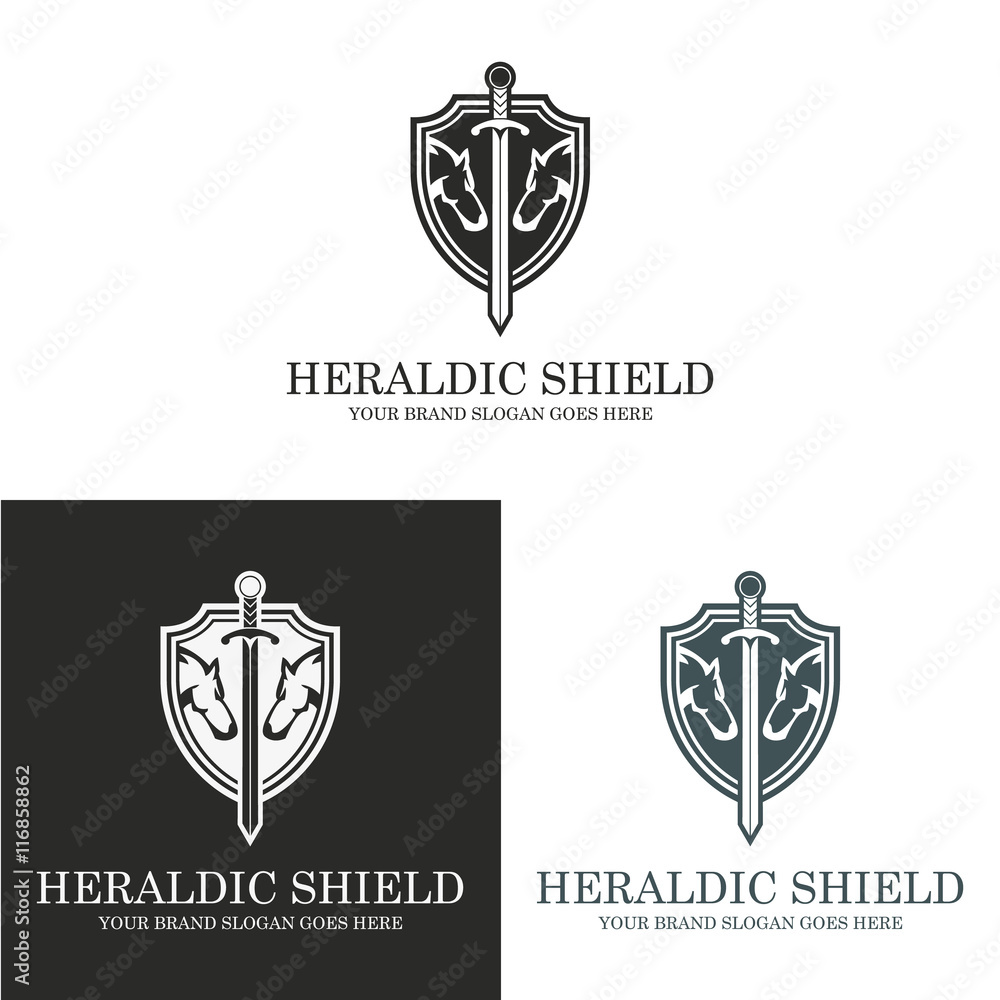 Poster The Guardian Crest Logo. Horse logo. Knight logotype – Wall Art ...