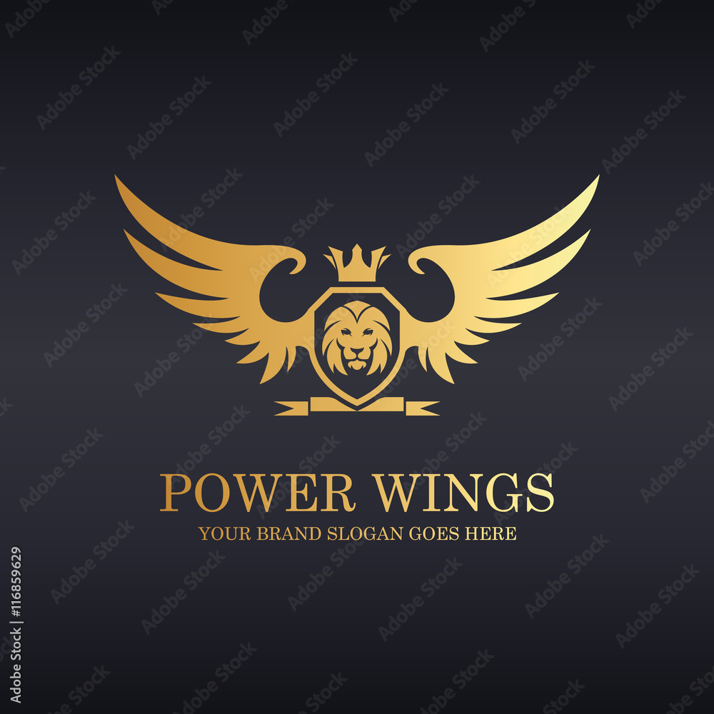 Lion Knight. Knight Crest Logo. Lion logo. Wings logo Stock Vector ...