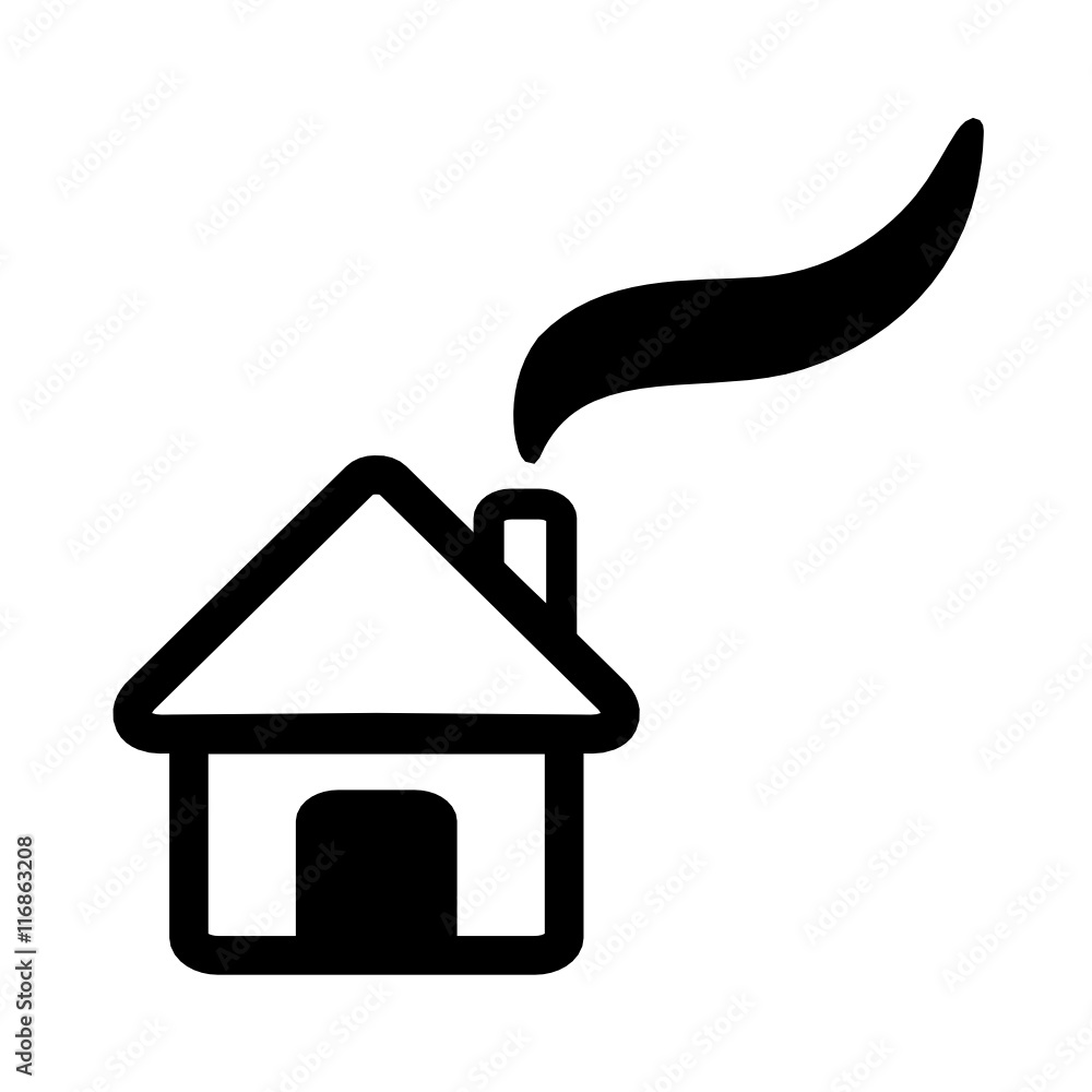 dom ikona Stock Vector | Adobe Stock