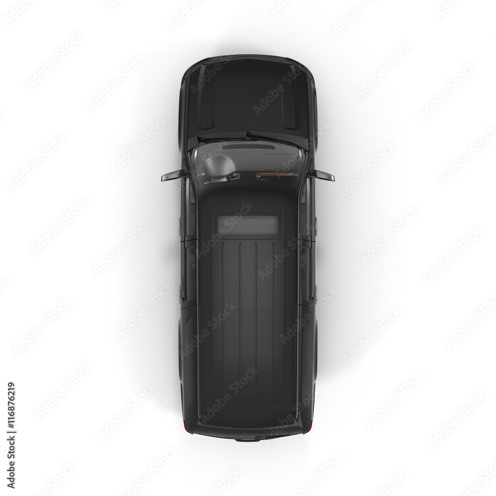 Generic SUV car - top view 3D Illustration Stock Illustration | Adobe Stock