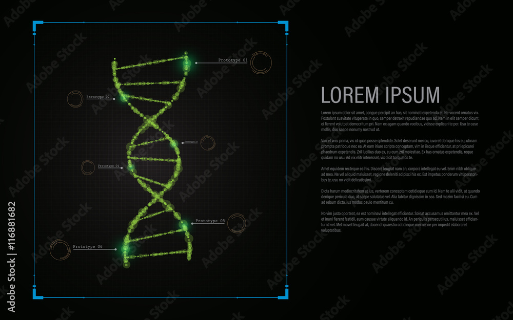 abstract helix dna structure graphic science technology innovation ...