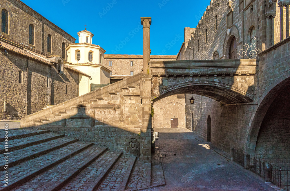Stockfoto Viterbo, Italy - The medieval city of the Lazio region ...