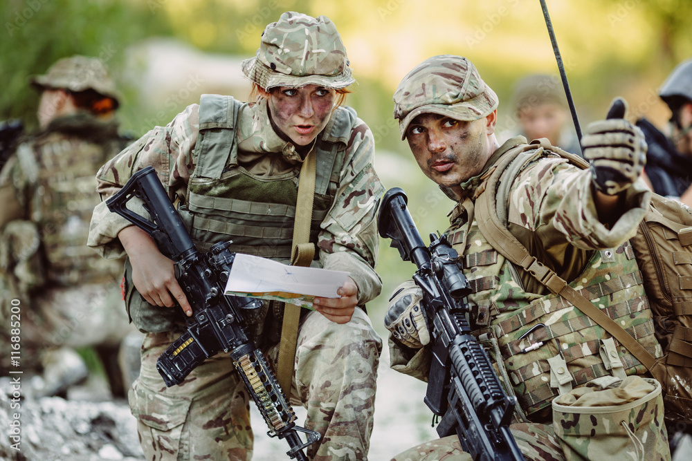 British special forces soldiers with weapon take part in military Stock ...