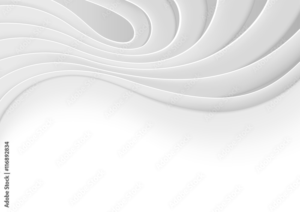 White Technology Background - Abstract Illustration, Vector Stock ...