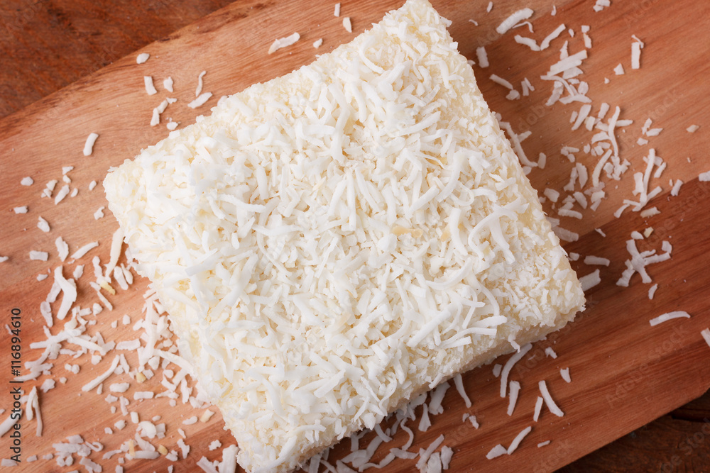 Brazilian traditional dessert: sweet couscous (tapioca) pudding Stock ...