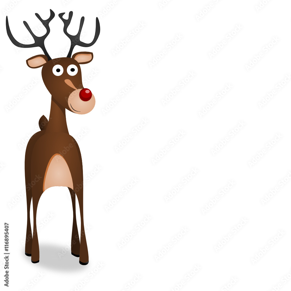 Rentier Rudolph Stock Vector | Adobe Stock