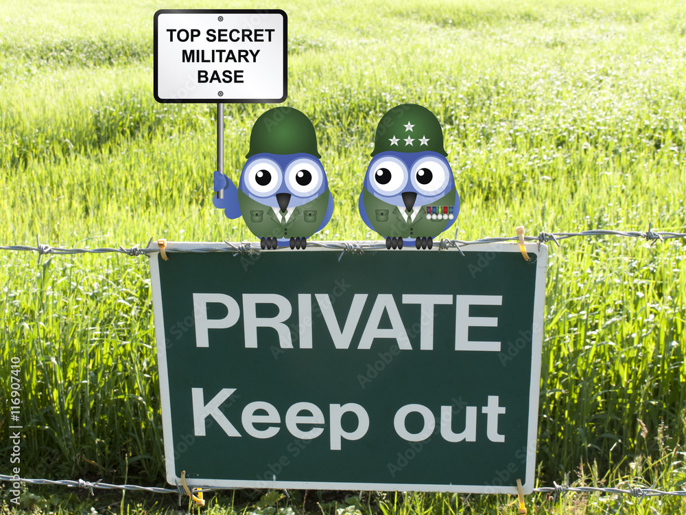 Soldier giving away the location of a top secret military base Stock ...