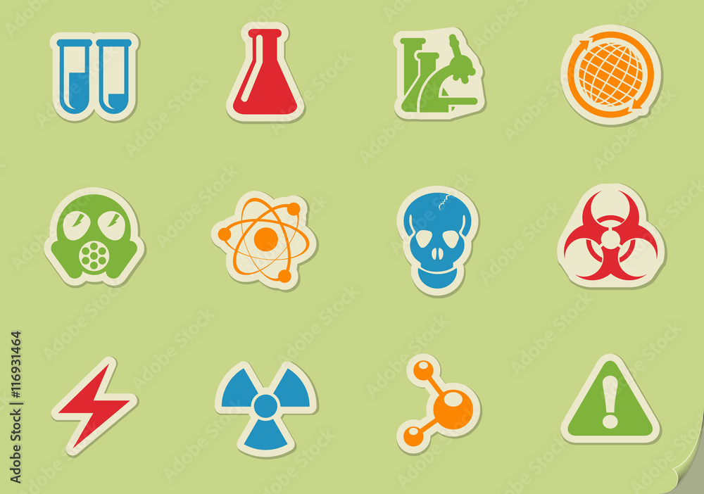 Science simply symbols Stock Vector | Adobe Stock