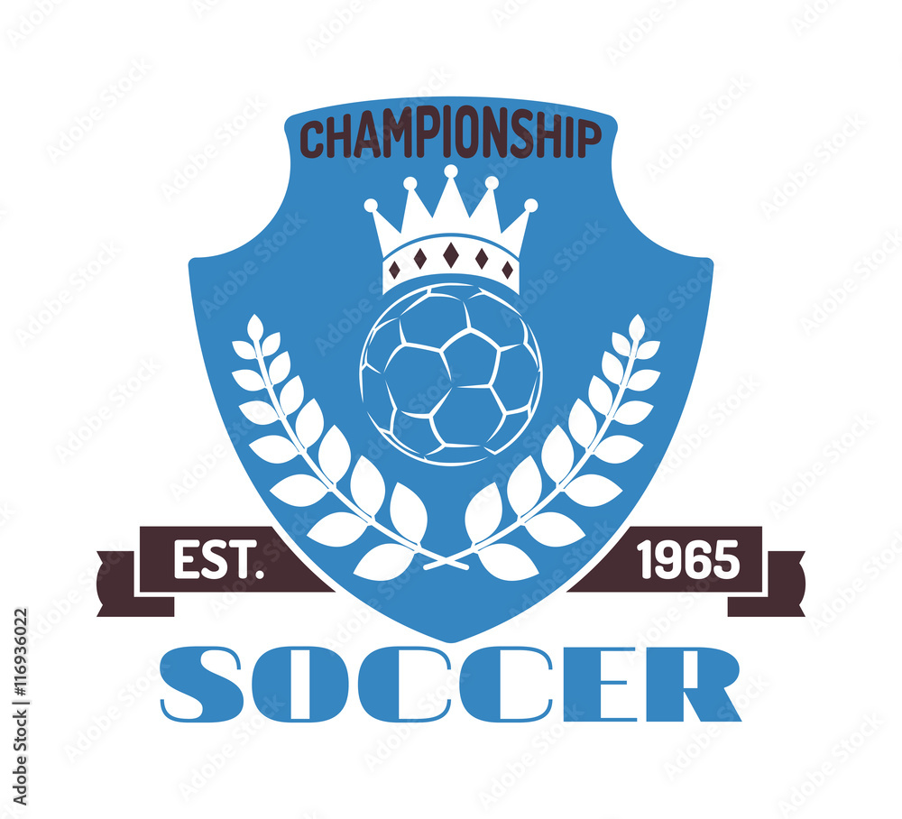 Soccer football badge logo design templates Sport team identity ...