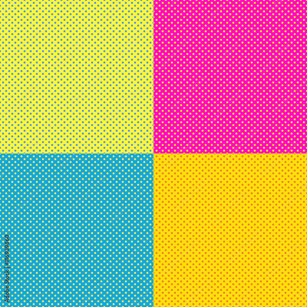Halftone color pop art background vector illustration. Pop art retro ...