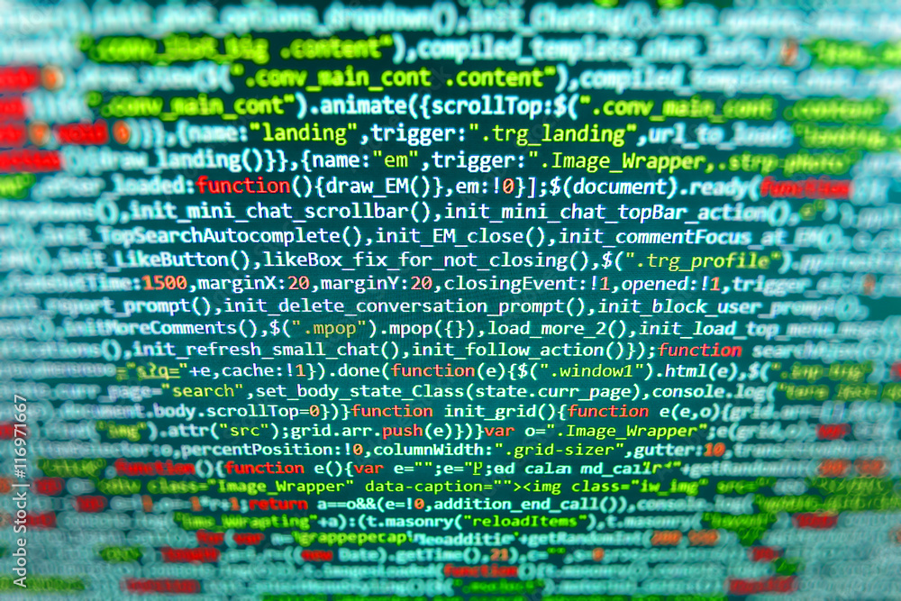 Software Source Code Abstract Source Code Background Hacker Breaching Net Security Source