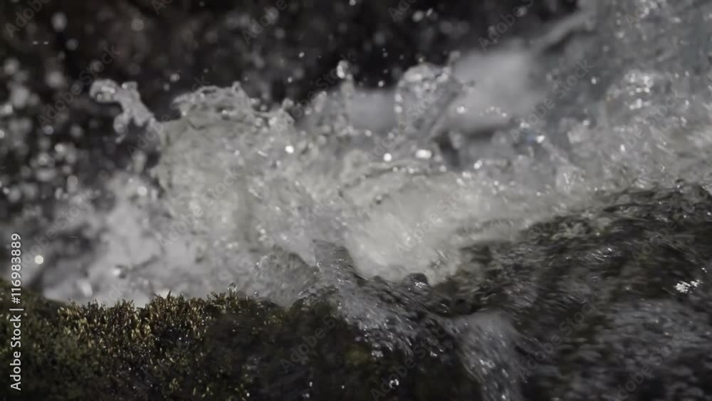 Vidéo Stock Fresh Clean Spring Water In Slow Motion. This shot really ...