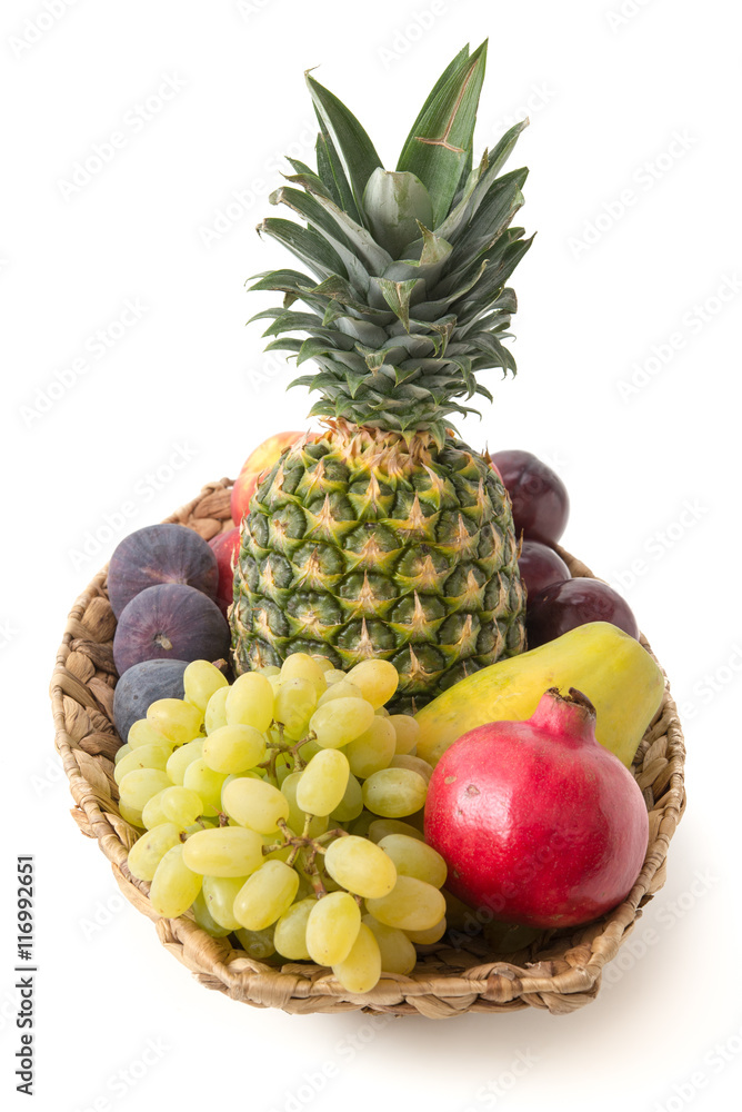 Bunter Obstkorb Stock-Foto | Adobe Stock