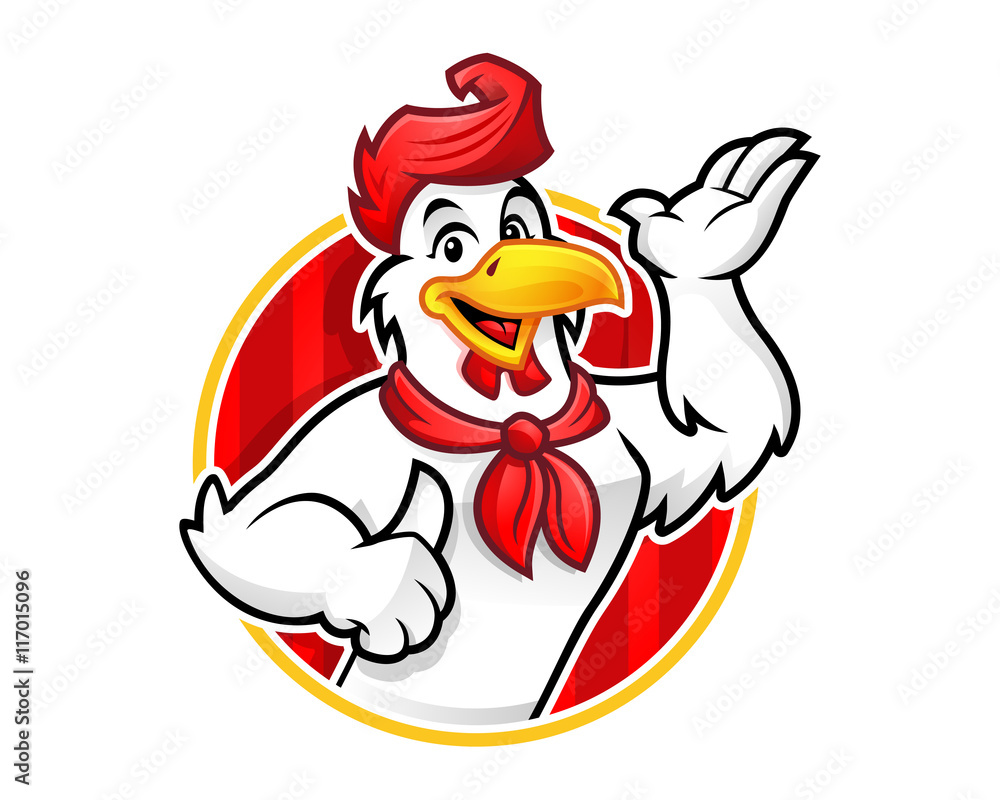 Chicken logo, chicken mascot, chicken character. Suitable for ...