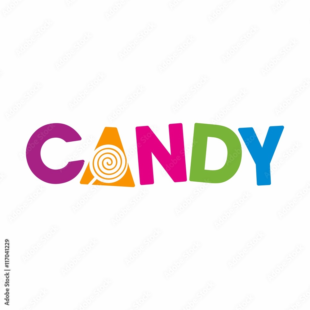 candy logo vector Stock Vector | Adobe Stock