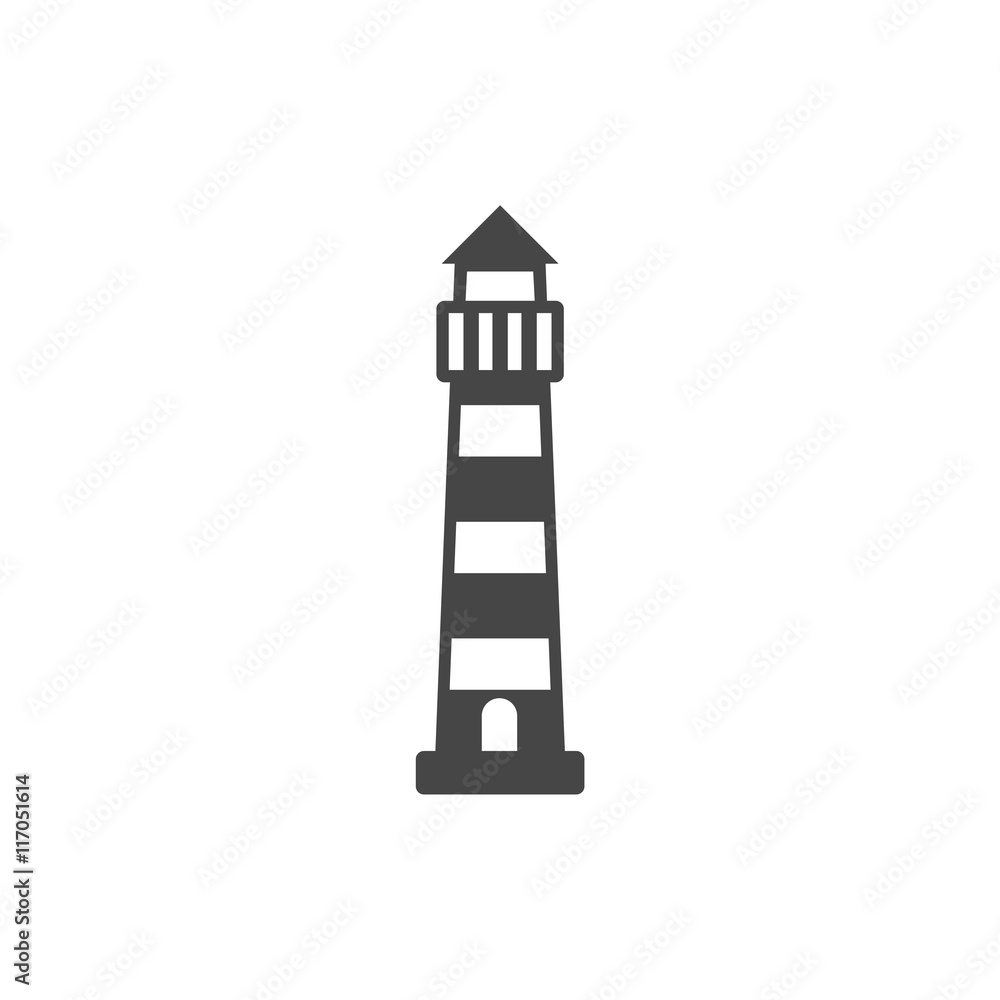 Lighthouse Icon Vector Stock Vector | Adobe Stock