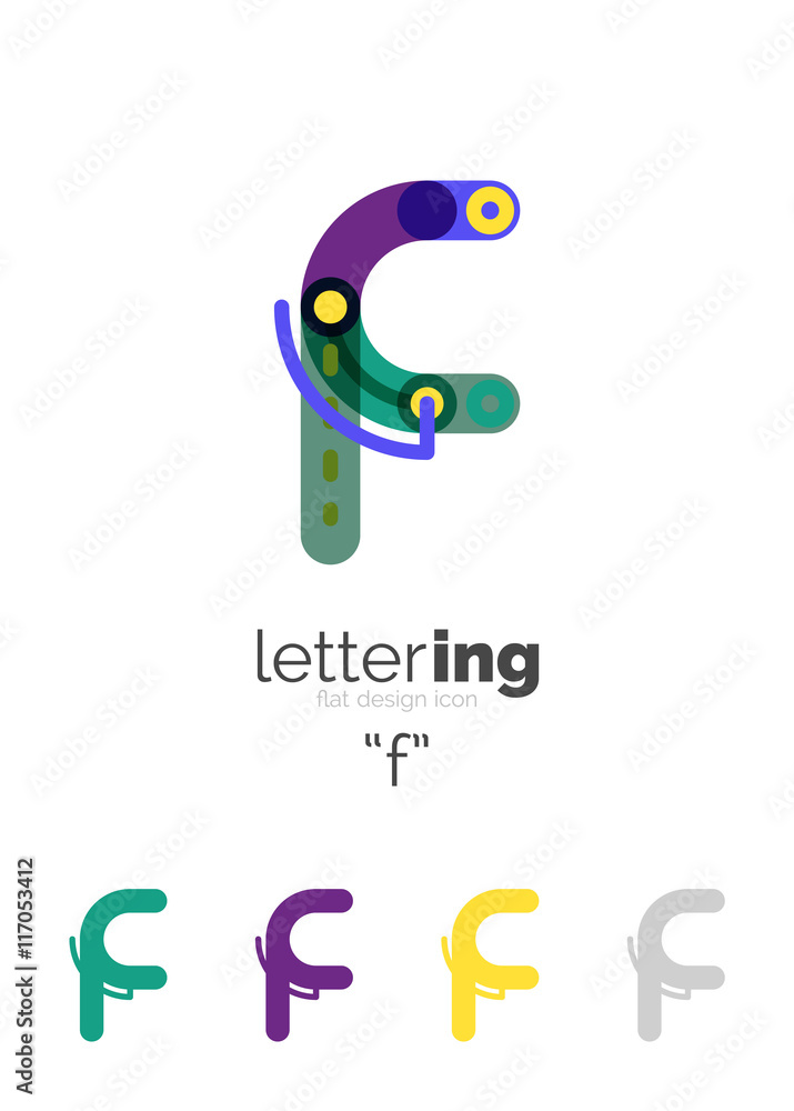 Alphabet letter font logo business icon Stock Vector | Adobe Stock