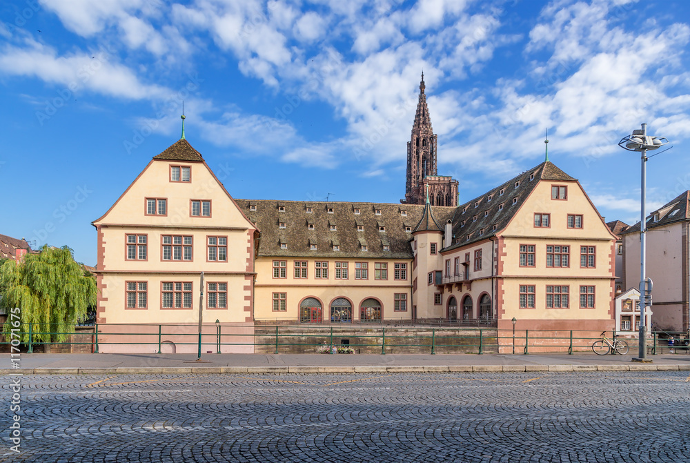 Strasbourg, France. The Renaissance building of the old slaughterhouse ...