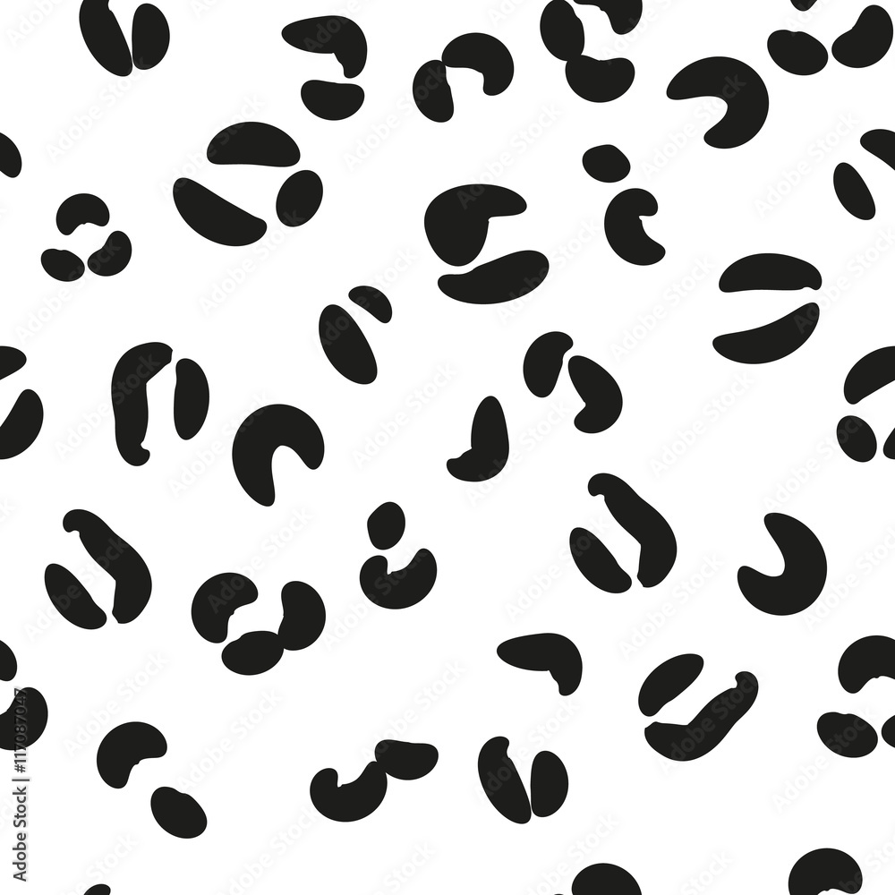 Seamless pattern of jaguar spots. Natural textures. Seamless animal ...