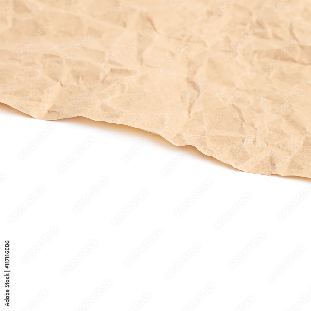 Sheet of crumbled paper Stock Photo | Adobe Stock