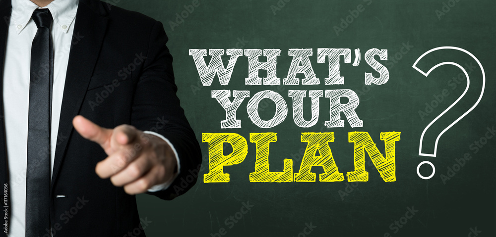 Whats Your Plan? Stock 写真 | Adobe Stock