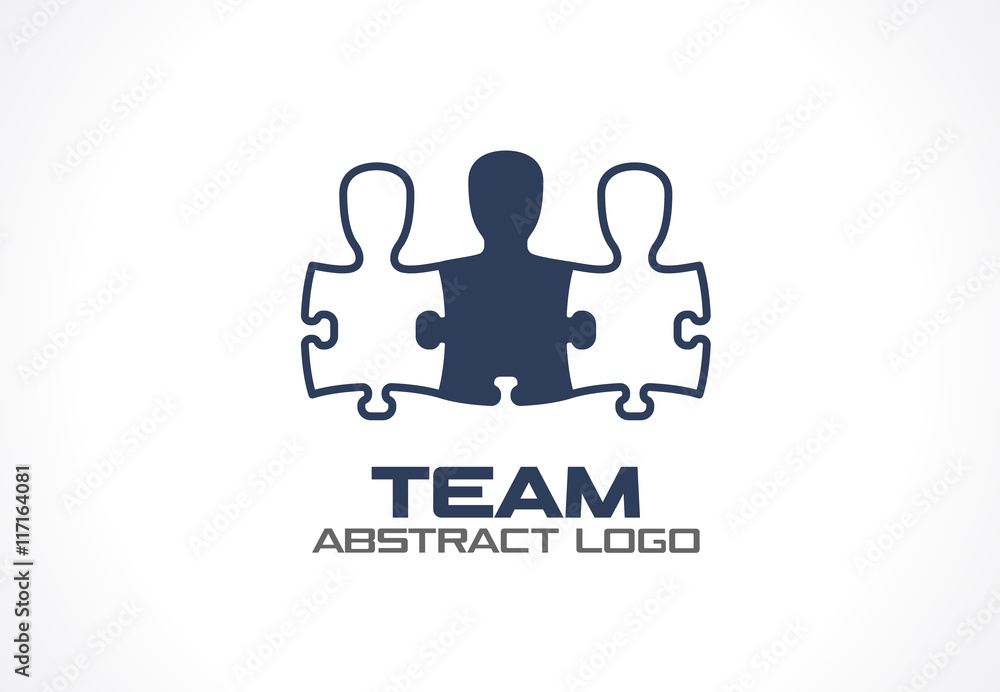 Teamwork Puzzle Logo