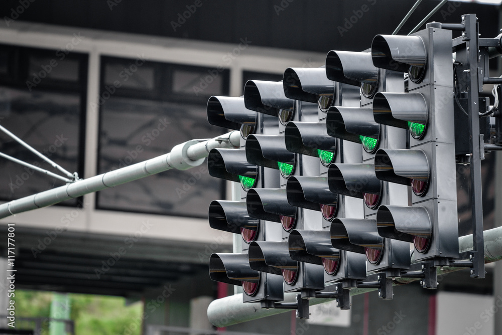 Photo & Art Print Racing green traffic light, areporter