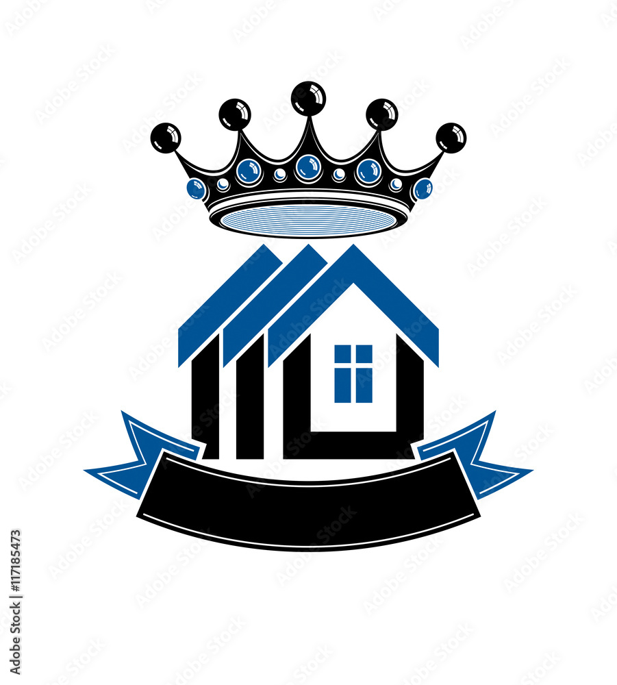 Imperial coat of arms, royal house conceptual vector symbol. Pro Stock ...