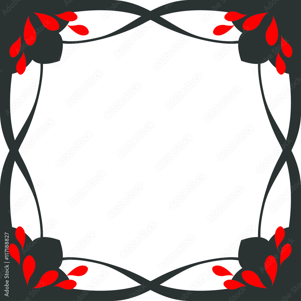 Frame Border Art Illustration Design. Decorative Border Frame. EPS10 ...