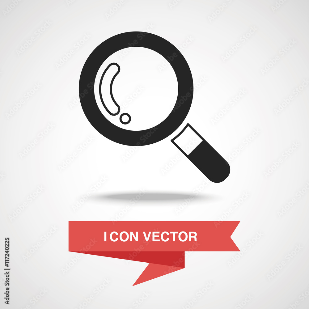 Magnifier icon Stock Vector | Adobe Stock